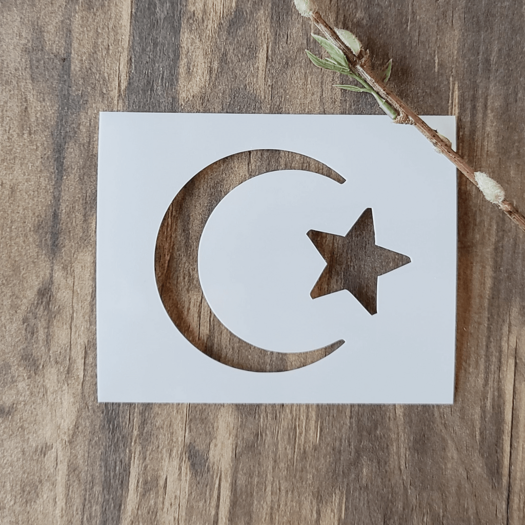 Crescent and Star Stencil — Home Synchronize