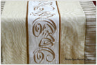 Long Table Runner Embroidered with Arabic Calligraphy — Home Synchronize