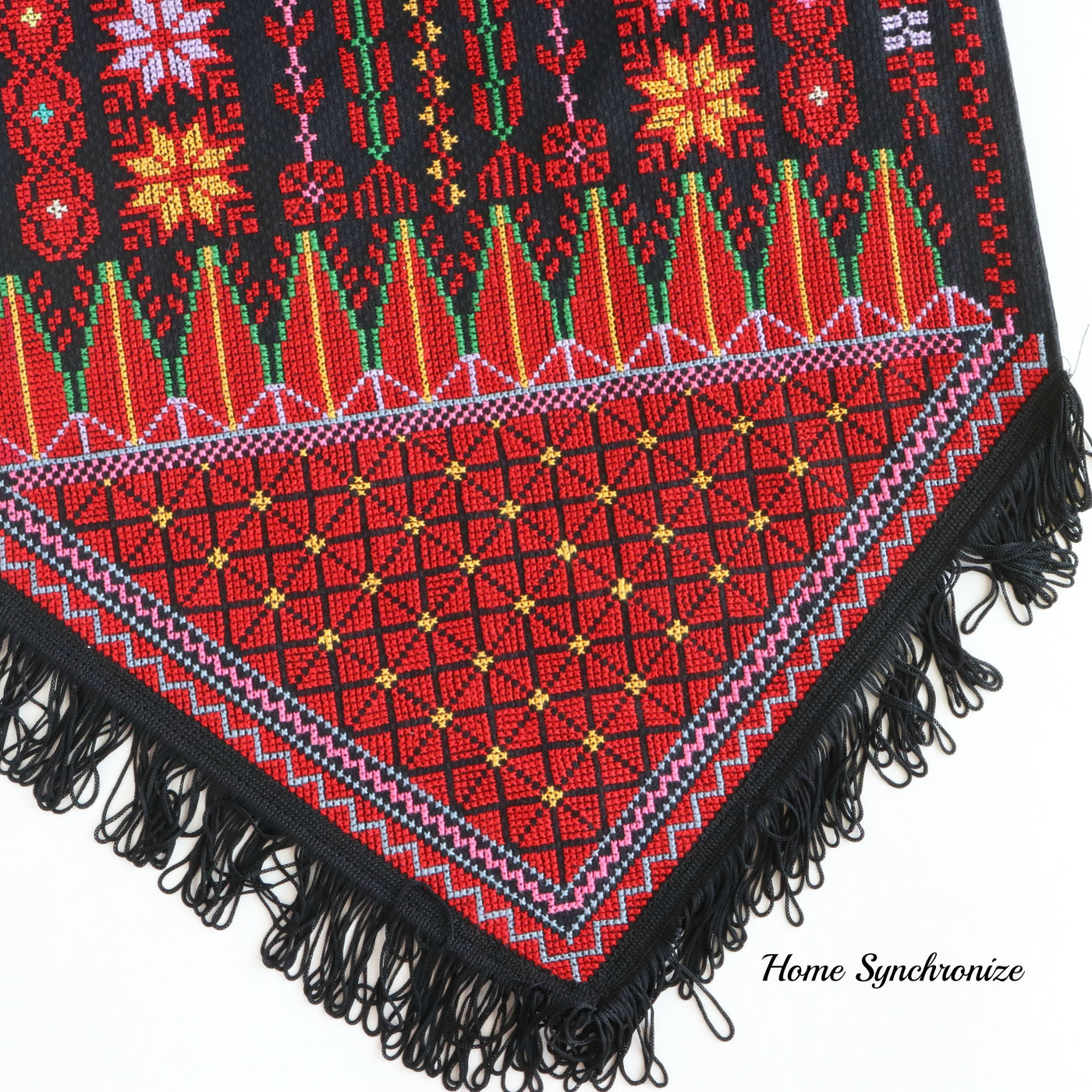 Colorful Large Palestinian Wall Hanging — Home Synchronize